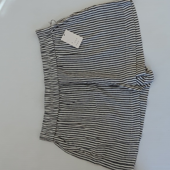 a new day | Shorts | Nwt A New Day Stripe High Waisted Linen Rayon ...